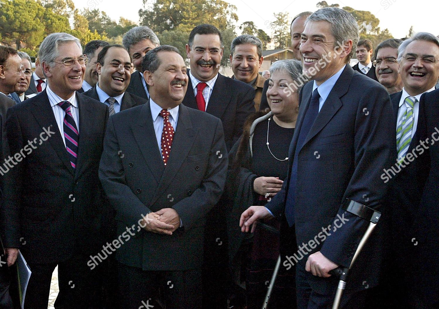 Portuguese Primeminister Jose Socrates R Laughing Editorial Stock Photo ...