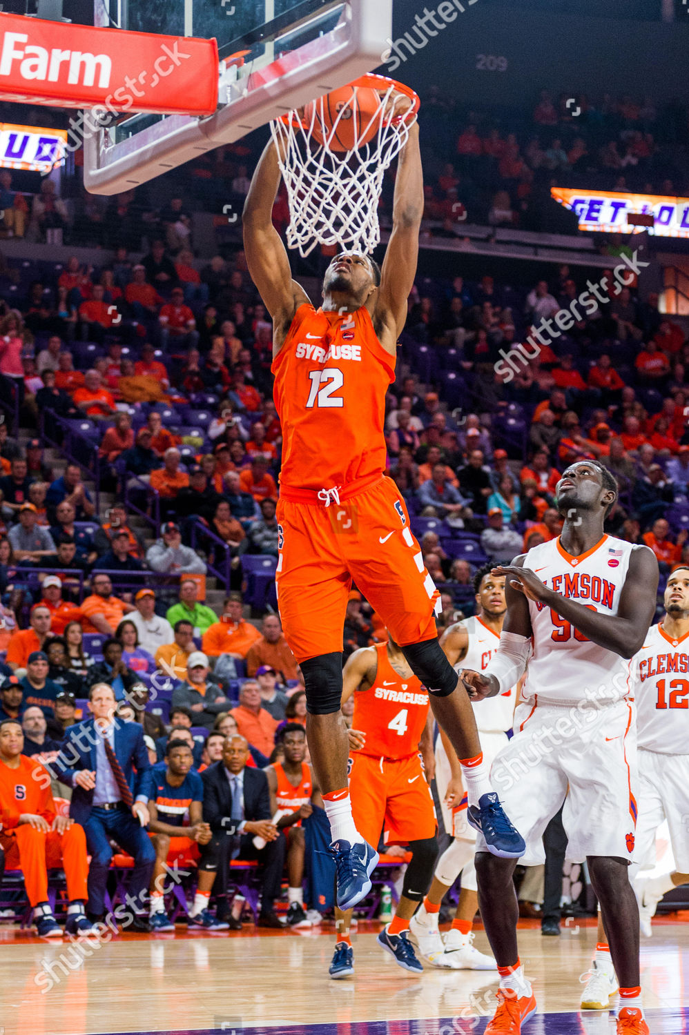 Syracuse Orange Forward Taurean Thompson 12 Editorial Stock Photo ...