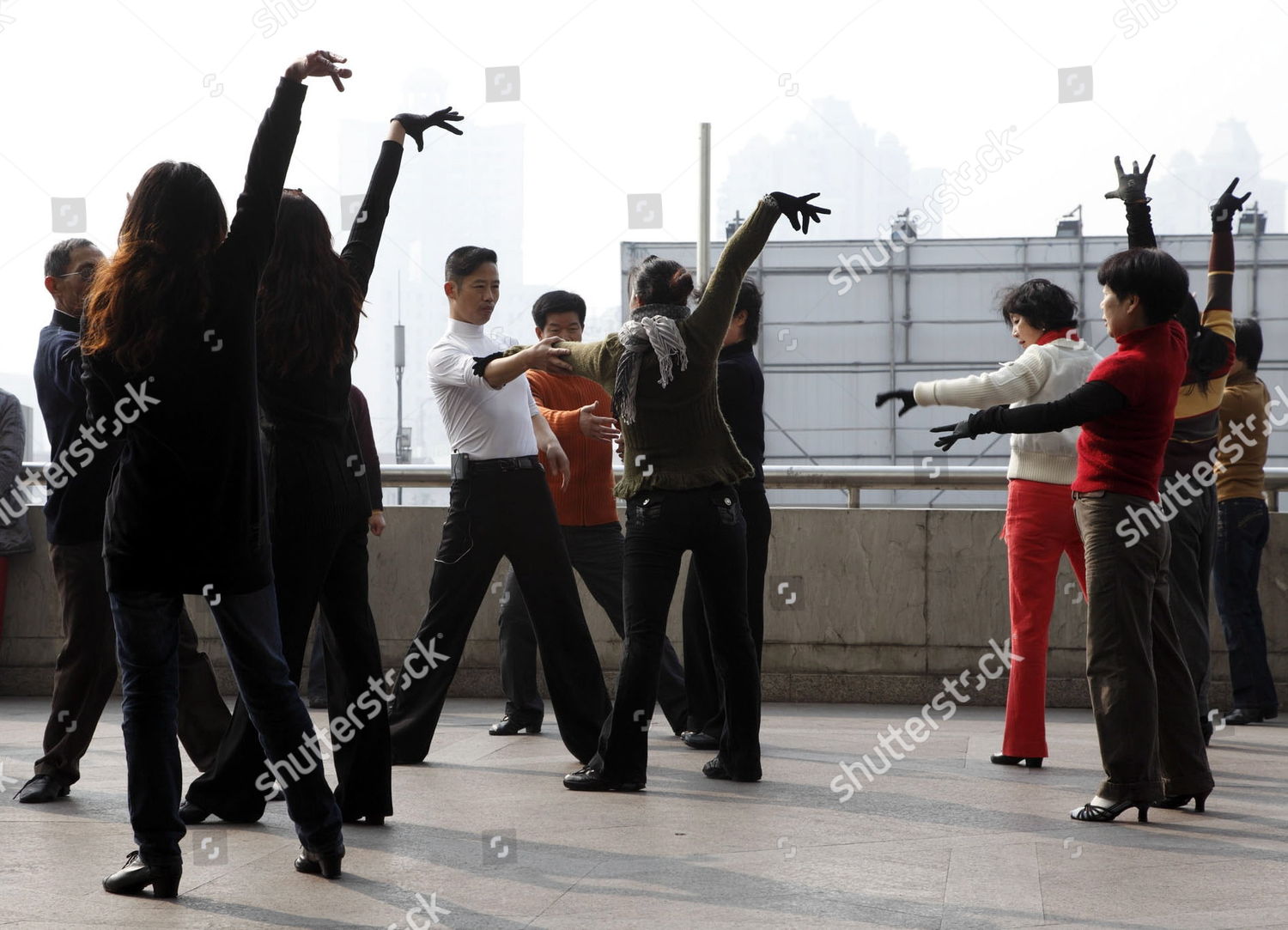 Chinese Practice Their Chacha Moves On Editorial Stock Photo - Stock ...