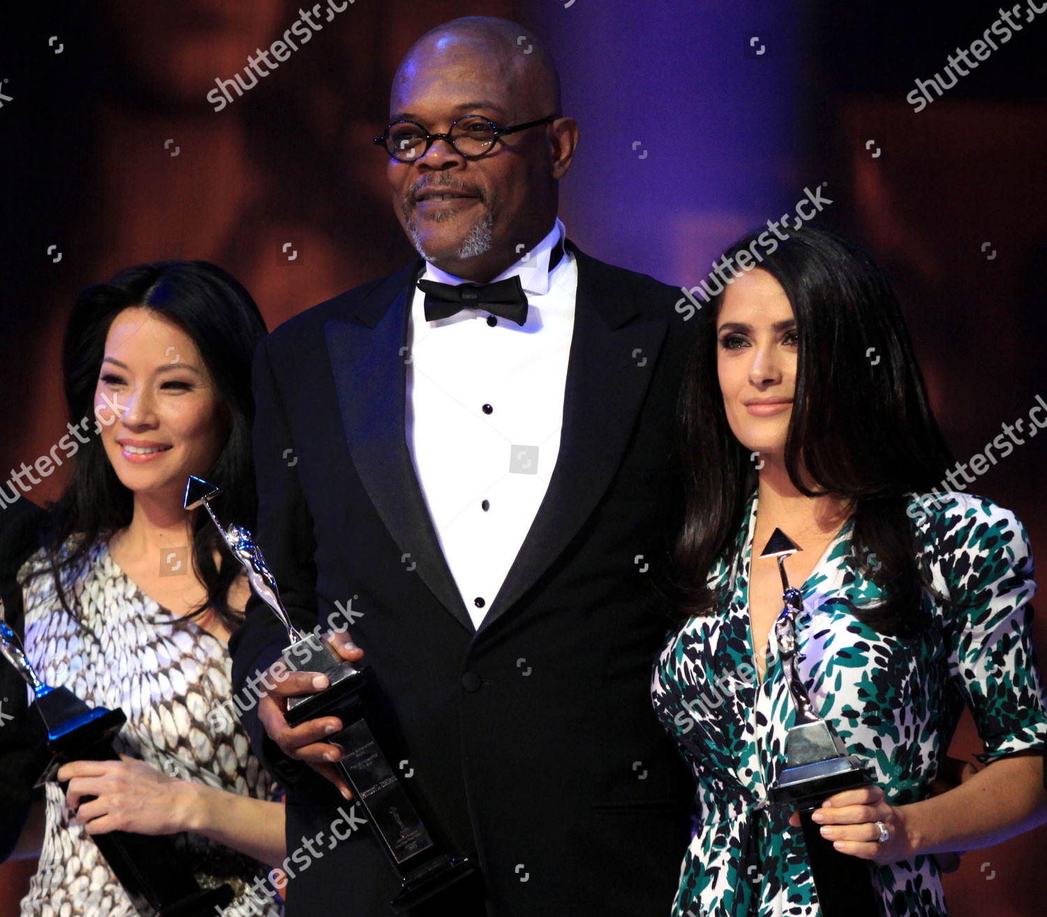 Lr Us Actors Lucy Liu Samuel Editorial Stock Photo - Stock Image ...