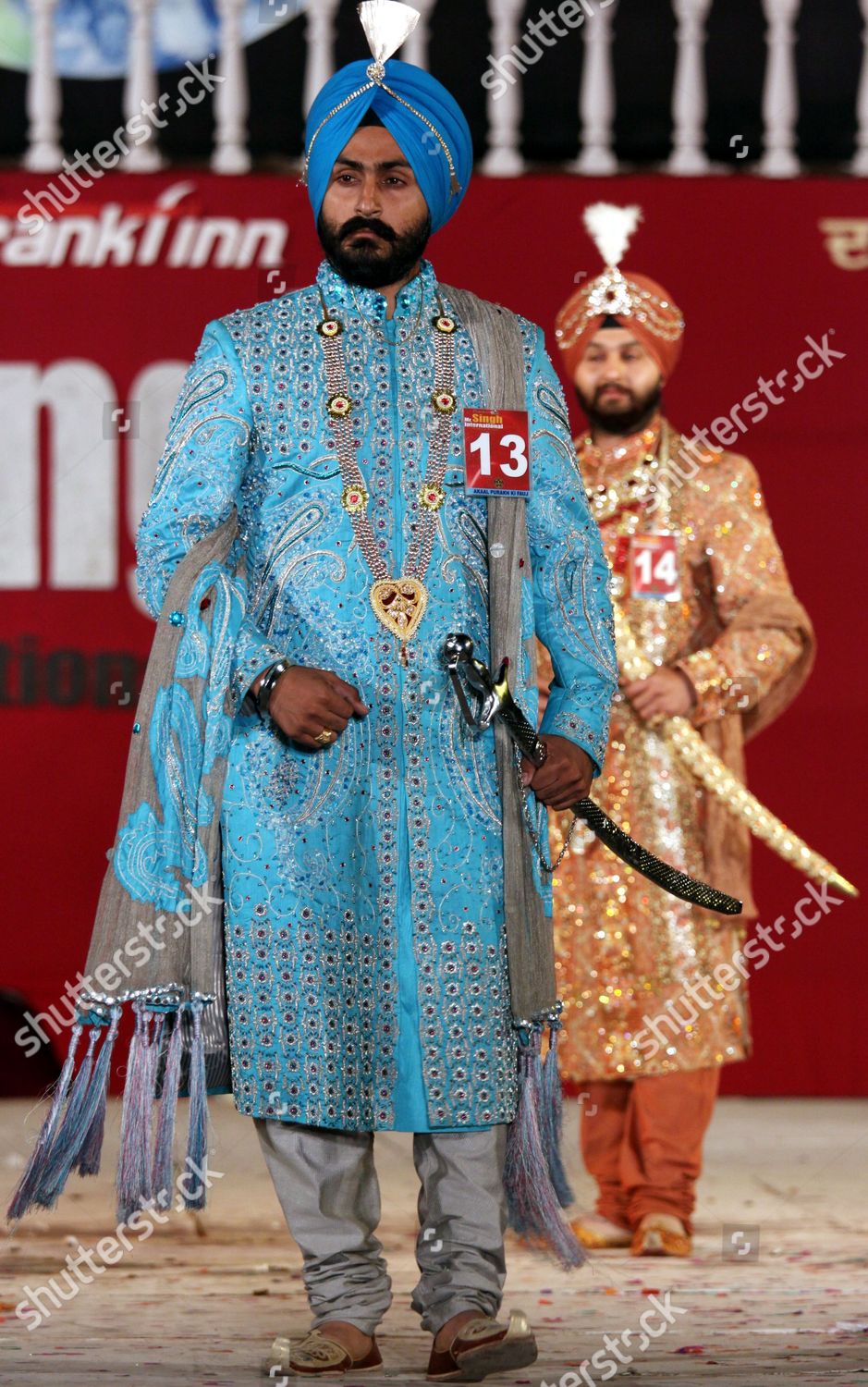 Sikh Contestant Takes Catwalk During Ethnic Editorial Stock Photo ...
