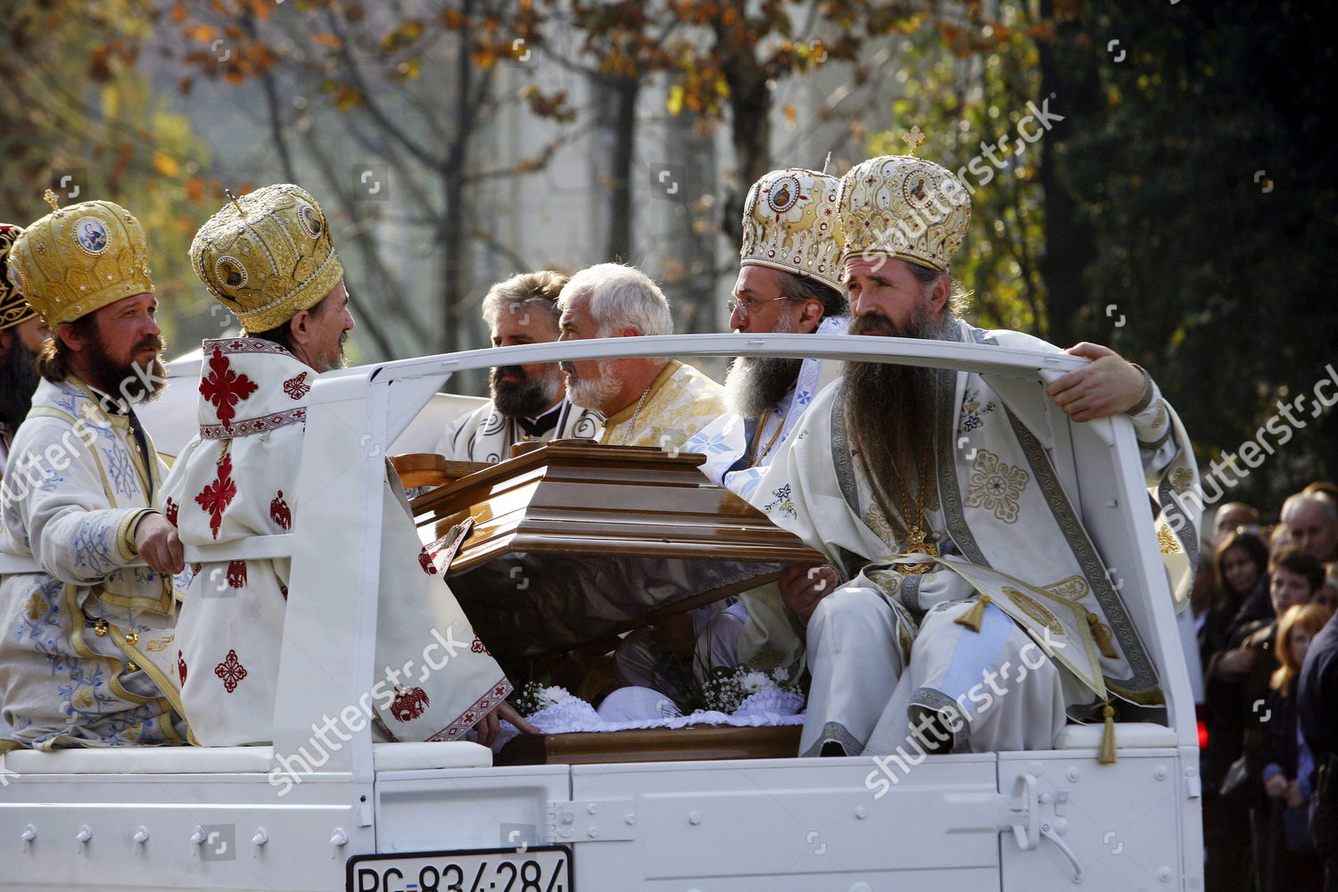 Body Serbian Orthodox Patriarch Pavle Transported Editorial Stock Photo ...