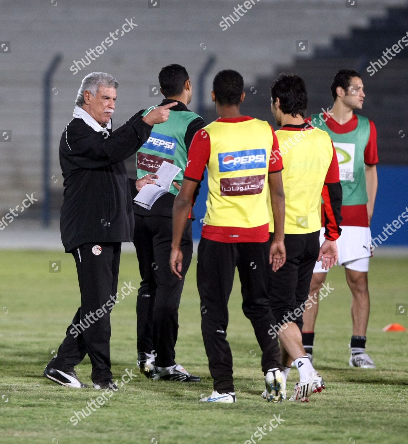 Egypt Coach Hasan Shehata L Talks Editorial Stock Photo - Stock Image ...