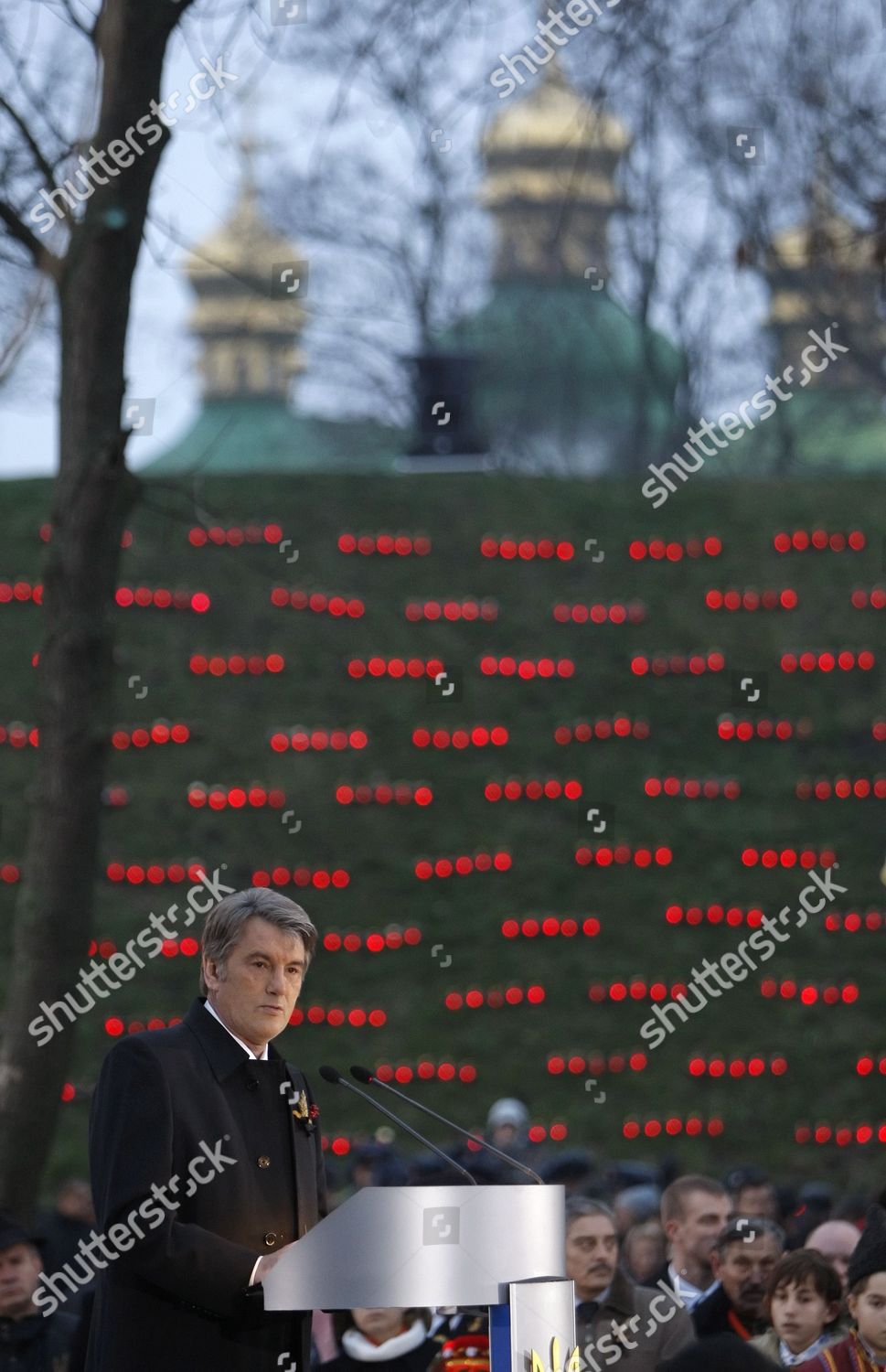 Ukrainian President Viktor Yushchenko Delivers Speech Editorial Stock ...