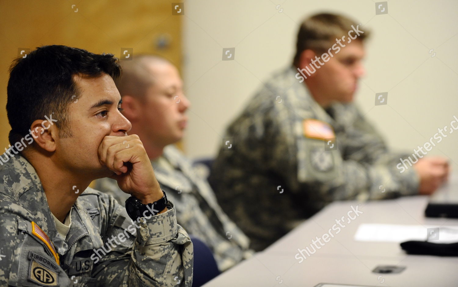 Soldiers Sit One Classrooms Army Center Editorial Stock Photo - Stock ...