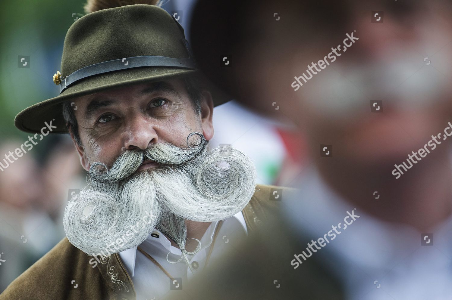 NORBERT TOPF GERMANY SHOWS HIS MOUSTACHE Editorial Stock Photo - Stock ...