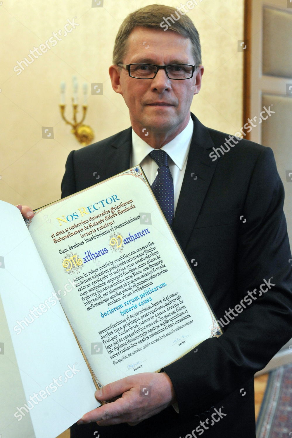 Former Finnish Prime Minister Matti Vanhanen Editorial Stock Photo ...