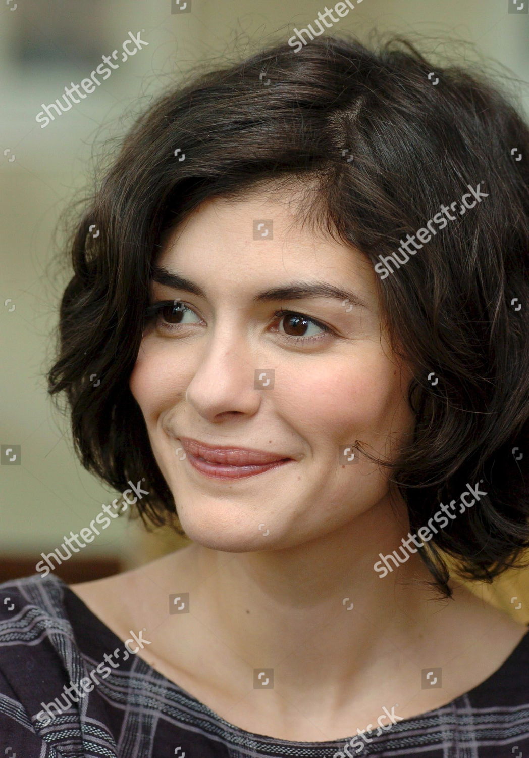 French Actress Audrey Tautou Smiles During Editorial Stock Photo ...