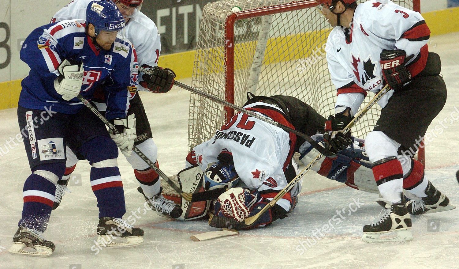 Canadian Goalie Steve Passmore Makes Save Editorial Stock Photo - Stock ...