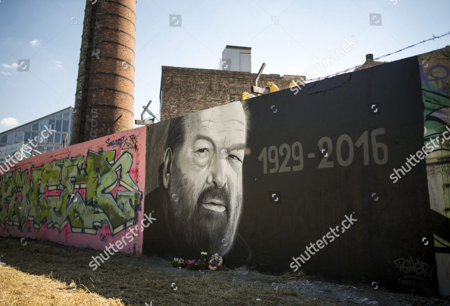 Graffiti Depicting Portrait Late Italian Actor Editorial Stock Photo ...