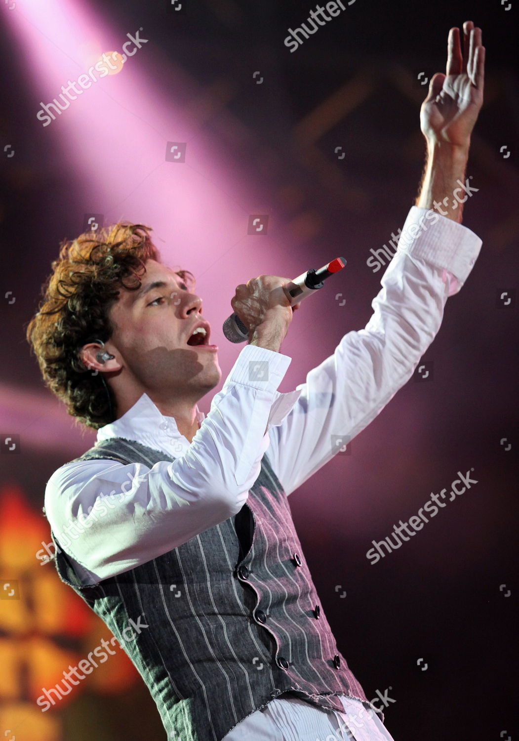 Lebaneseborn British Singer Mika Performs On Editorial Stock Photo ...