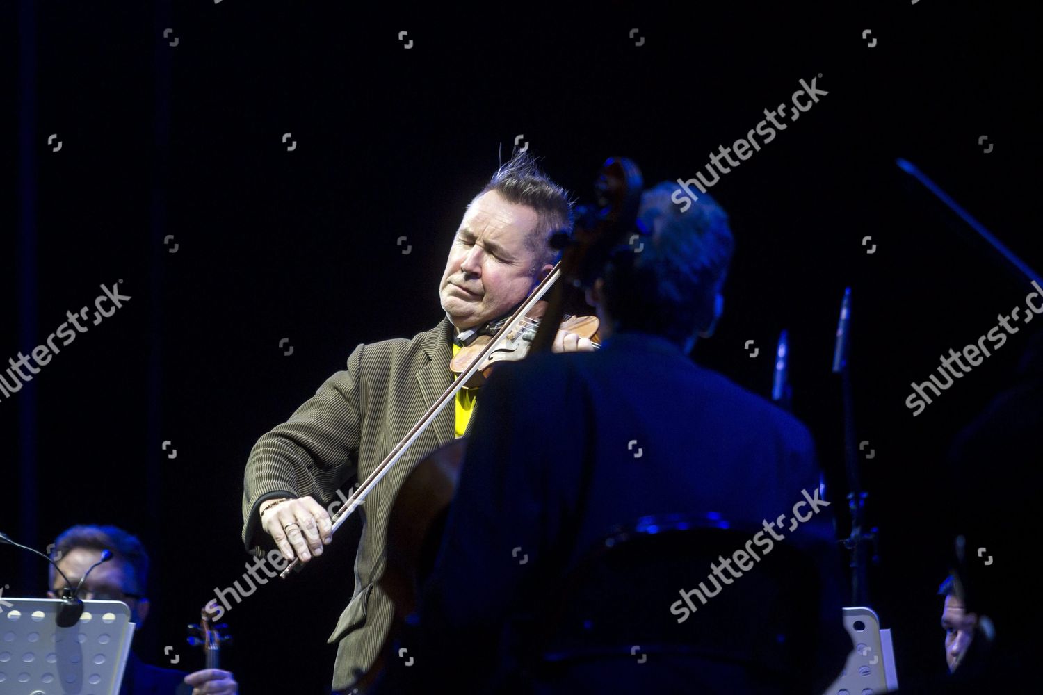 British Violinist Nigel Kennedy Performs Live Editorial Stock Photo ...