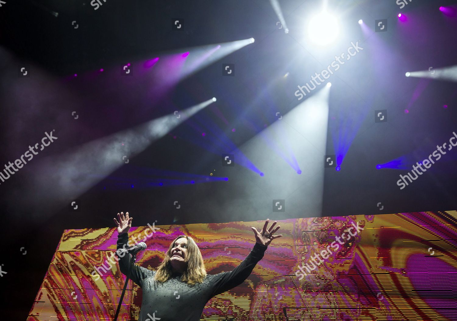 Singer Ozzy Osbourne Performs During Concert Editorial Stock Photo ...