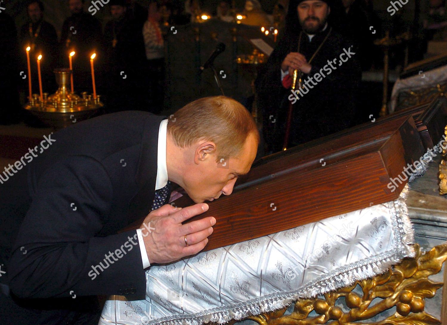 Russian President Vladimir Putin Kisses Case Editorial Stock Photo ...