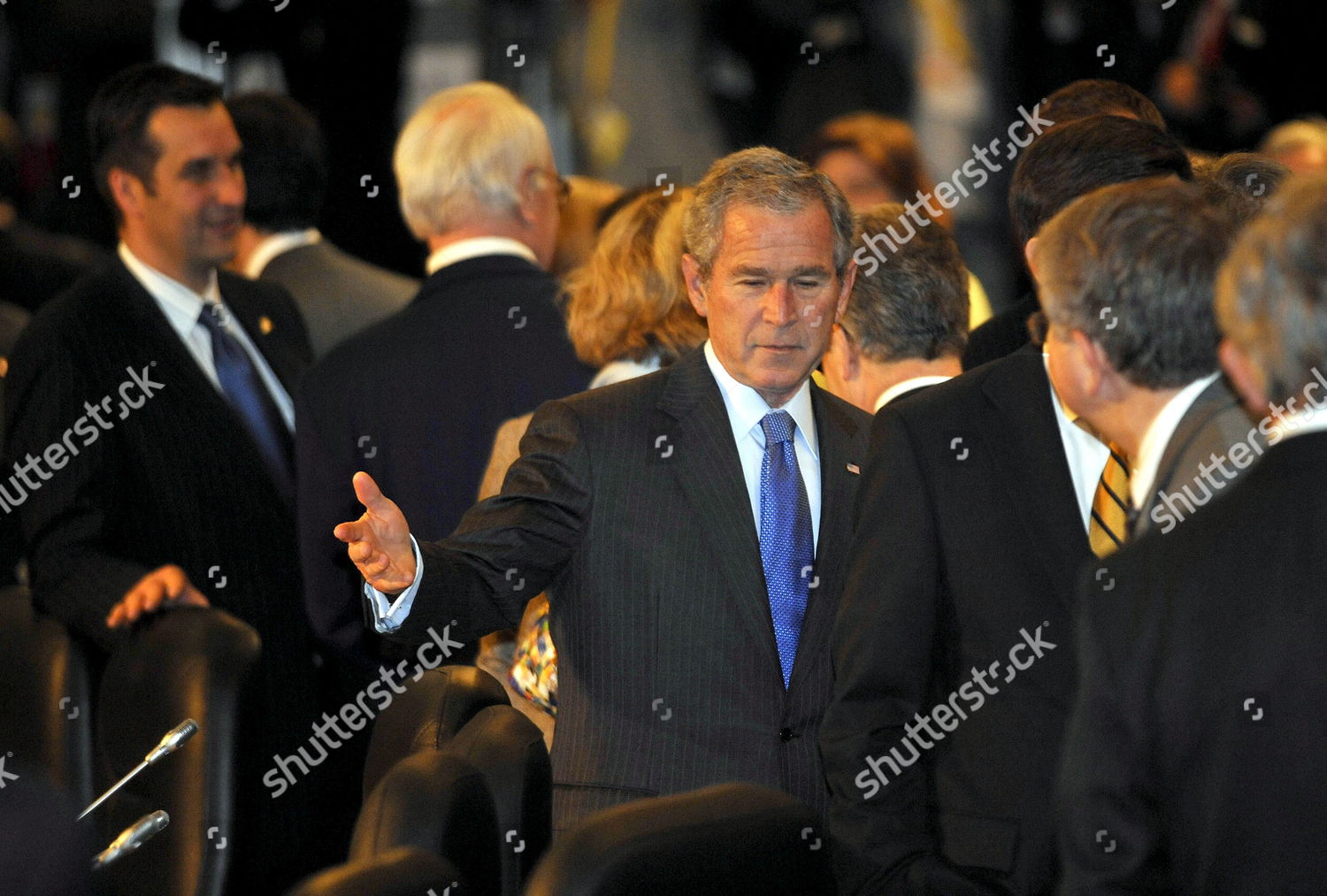 Us President George W Bush C Editorial Stock Photo - Stock Image ...