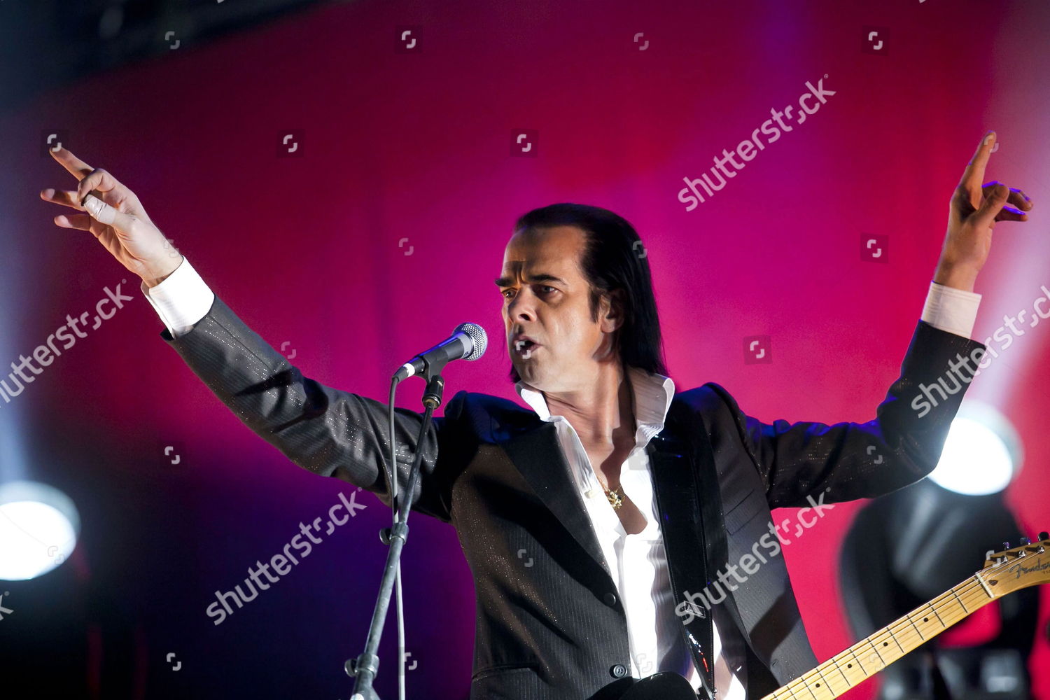 Australian Musician Nick Cave Performs His Editorial Stock Photo ...