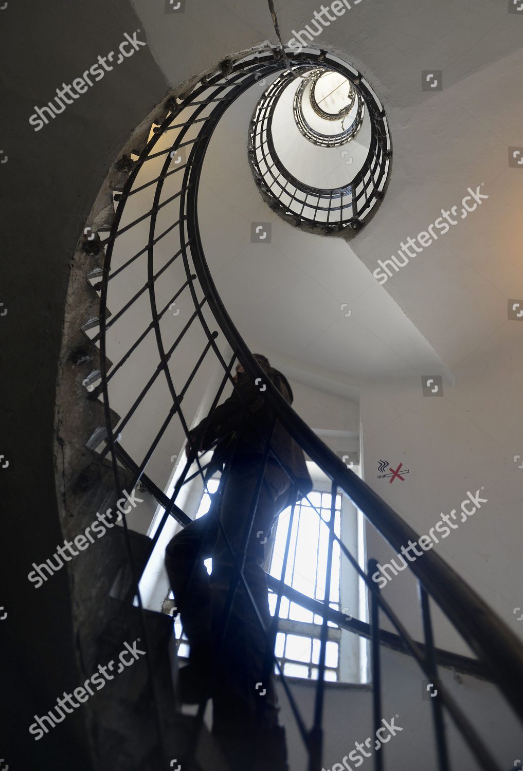 Spiral Staircase One Side Wings Nyugati Editorial Stock Photo - Stock ...