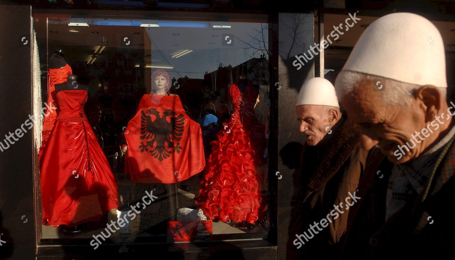 Wearing Plisi Bardhes Traditional Albanian Hats Editorial Stock Photo ...