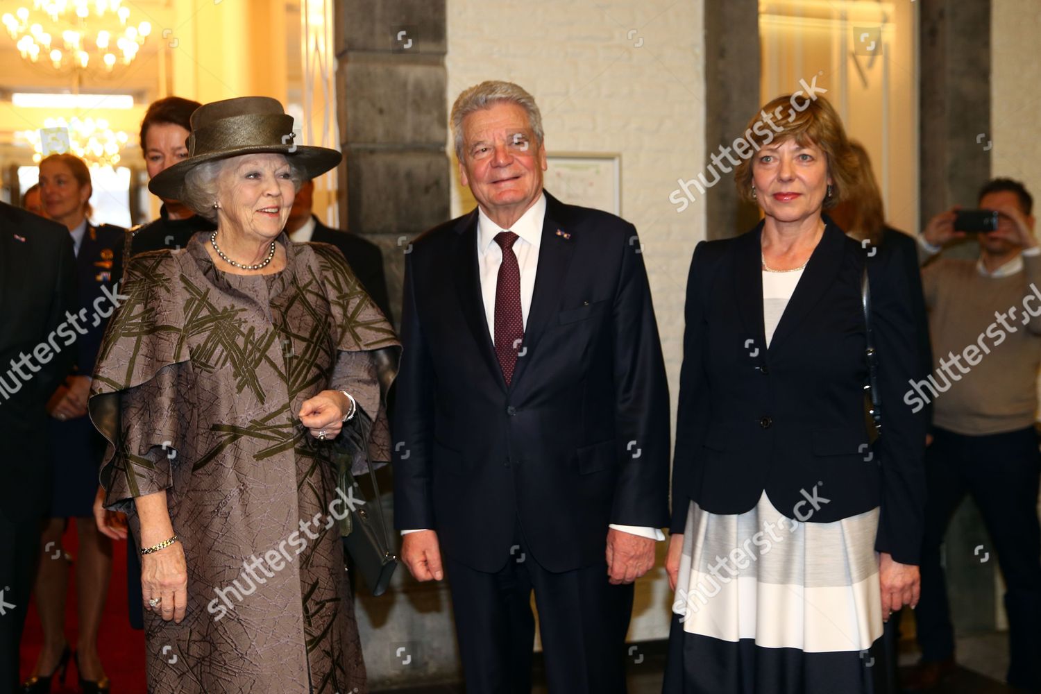 Daniela Schadt Joachim Gauck Princess Beatrix Editorial Stock Photo ...