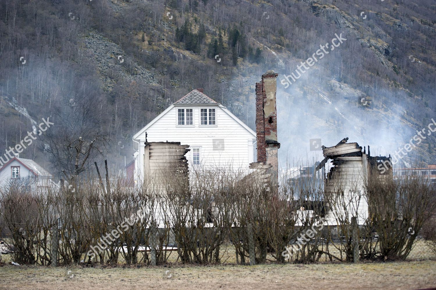 Historic Buildings Burnt After Fire Swept Editorial Stock Photo - Stock ...