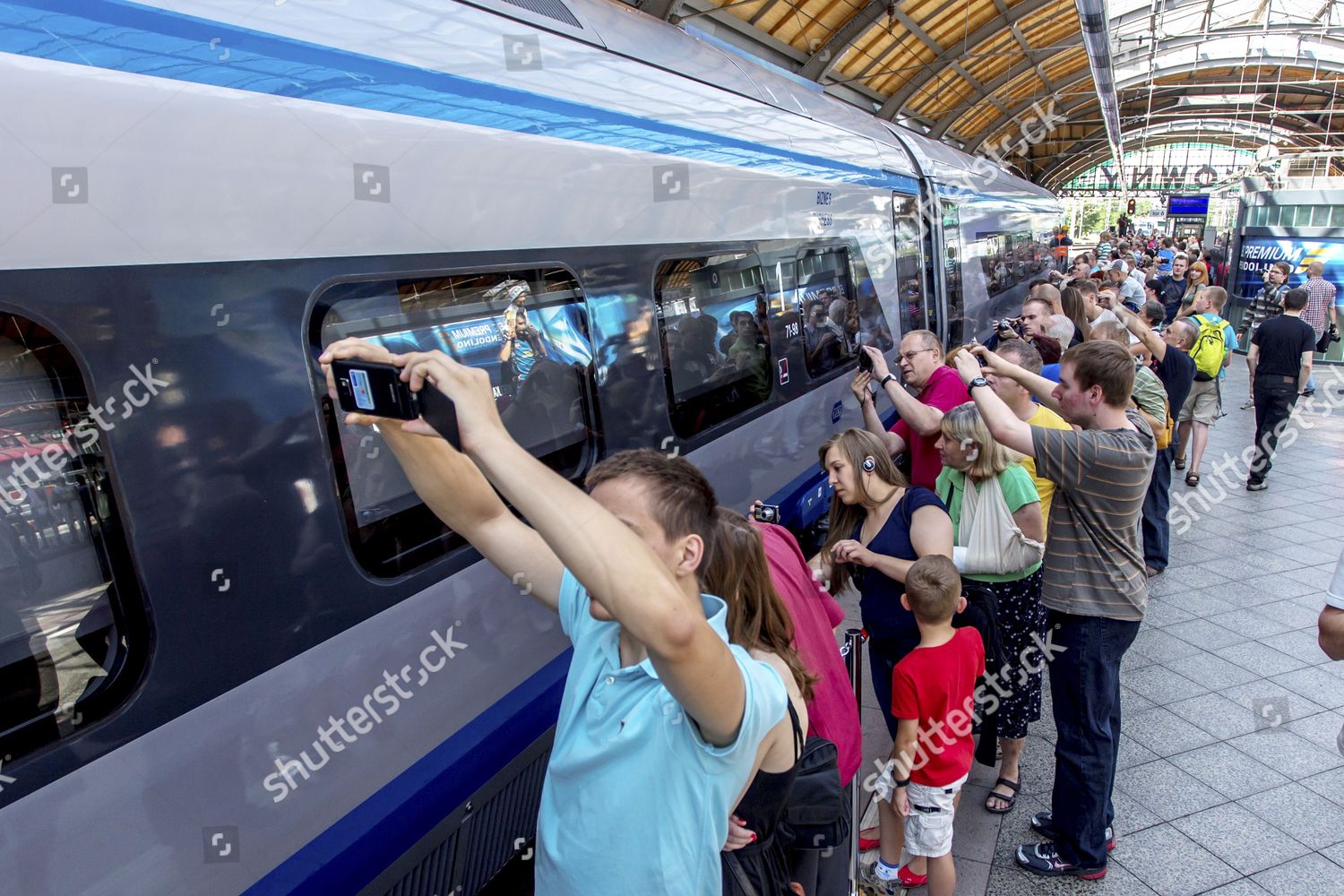 People Take Photos Pendolino Train During Editorial Stock Photo - Stock ...