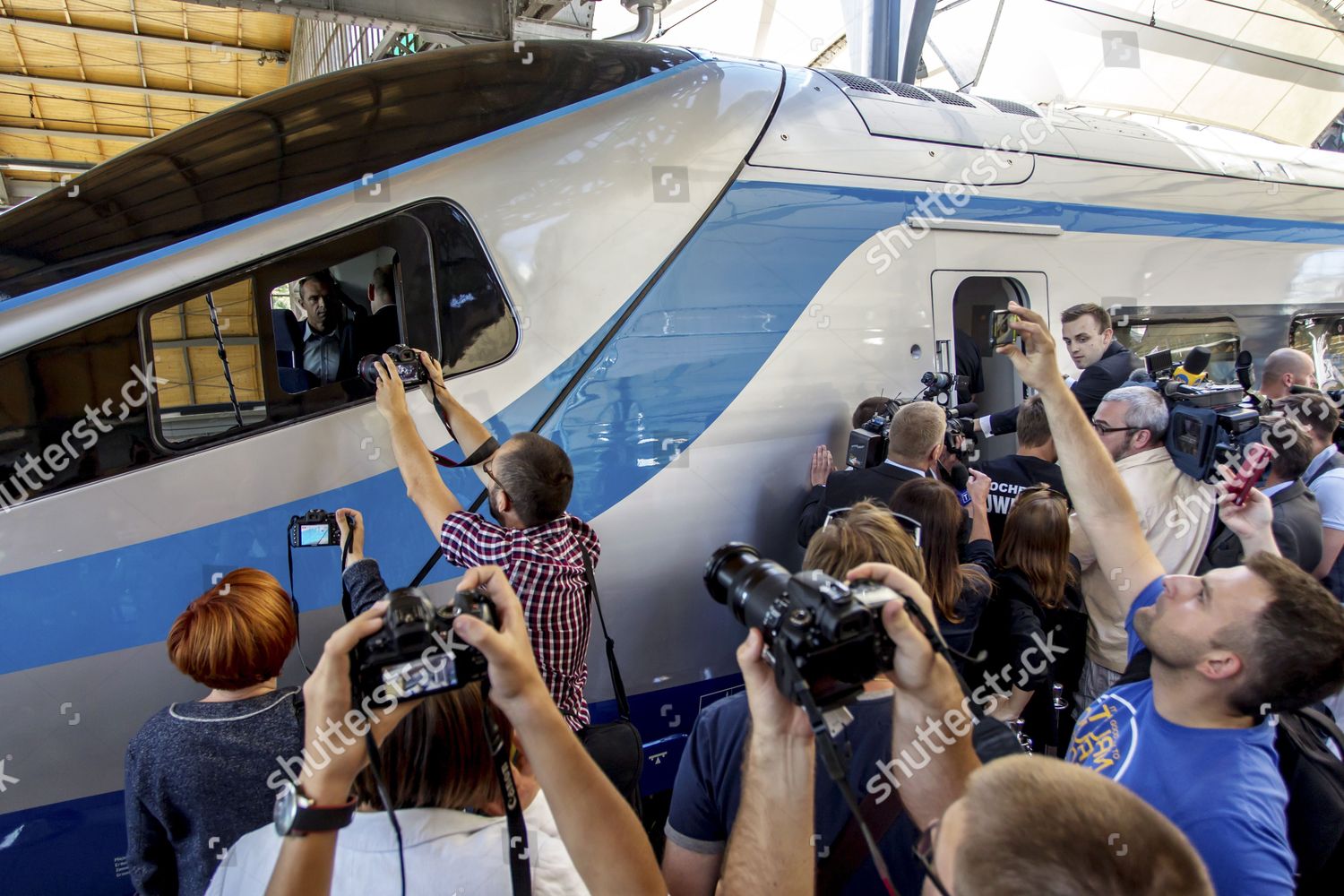 People Take Photos Pendolino Train During Editorial Stock Photo - Stock ...