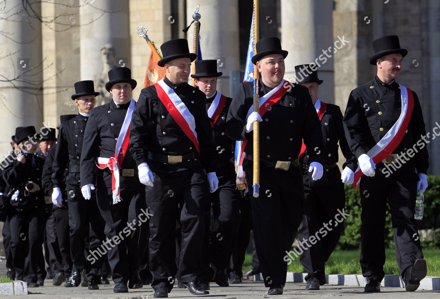 Colour Guard Polish Chimneysweepers Association On Editorial Stock ...