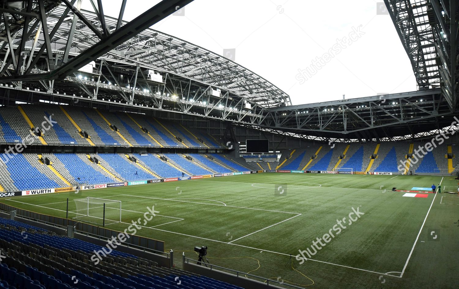 Football Pitch Astana Arena Stadium Being Editorial Stock Photo - Stock ...