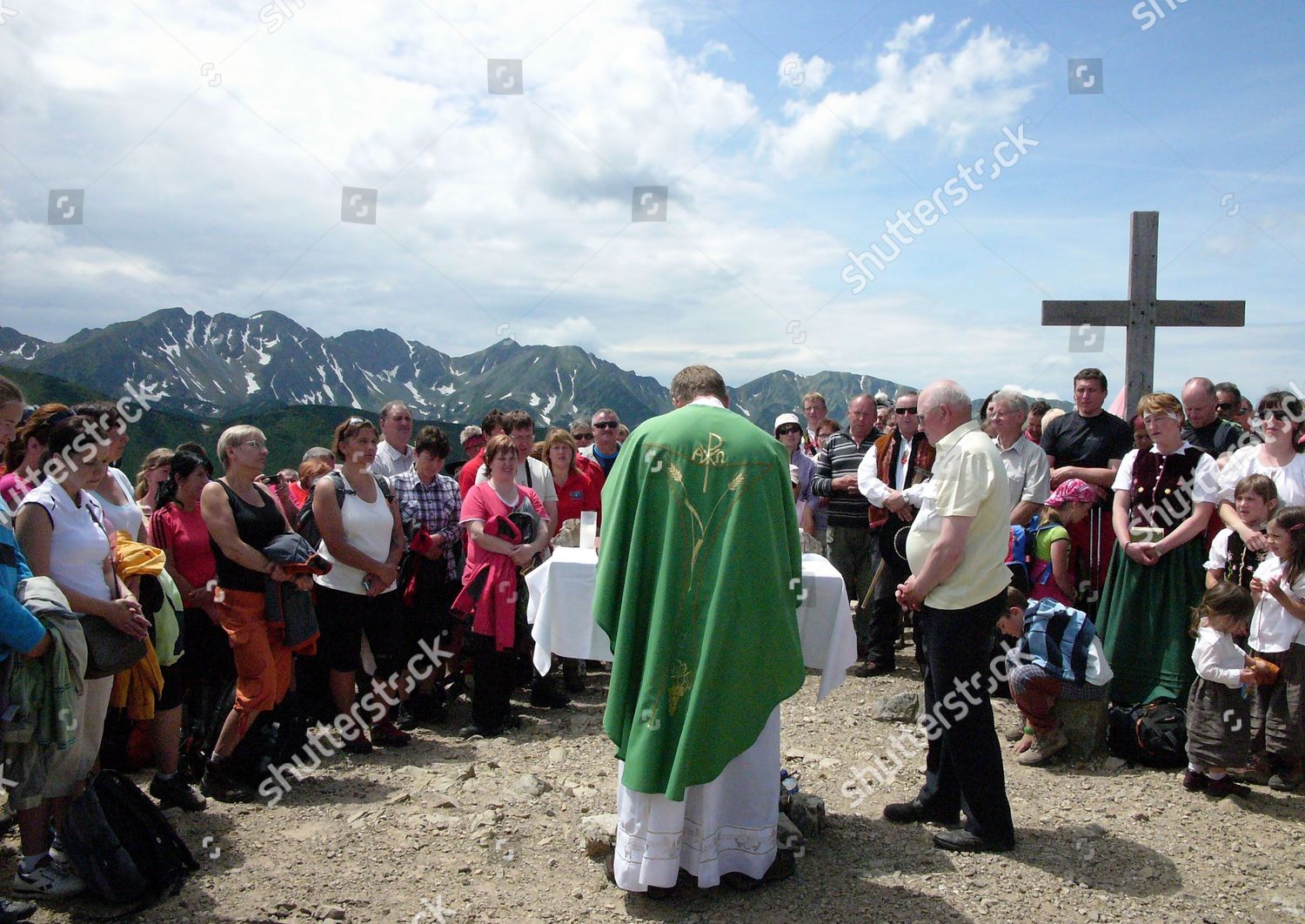 Gorals Poland Slovakia Attend Holy Mass Editorial Stock Photo - Stock ...
