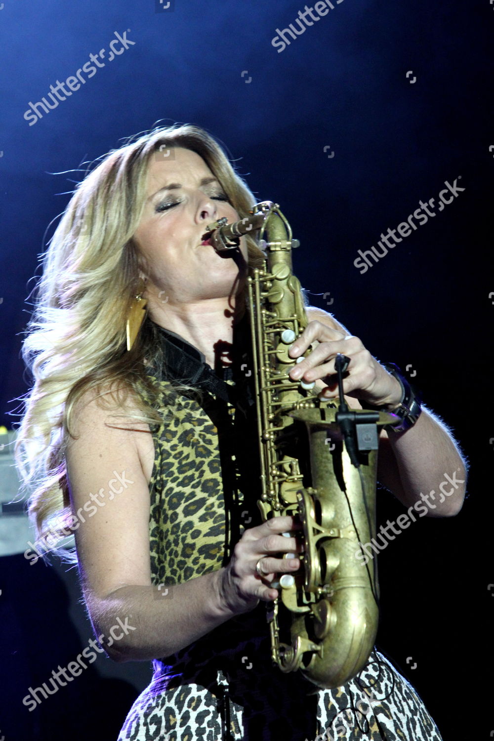 Dutch Altosaxophonist Candy Dulfer Performs During Editorial Stock ...