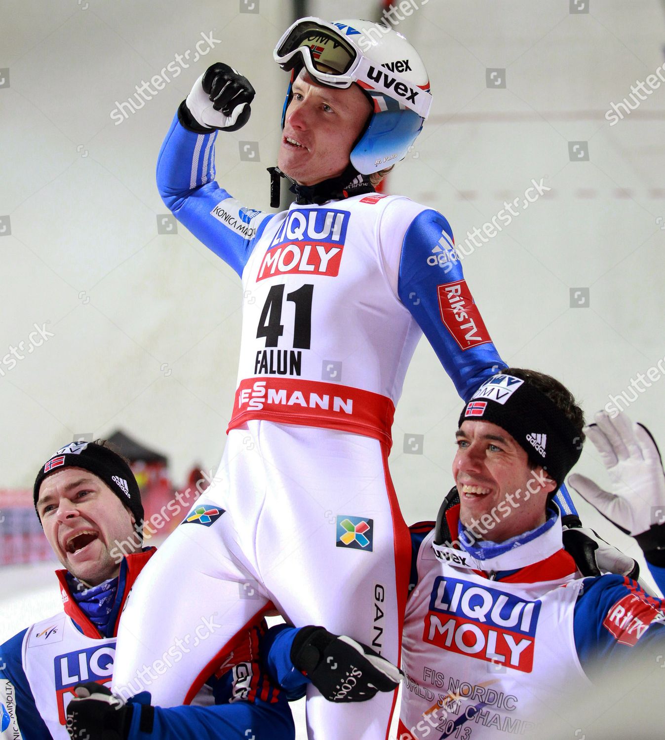 Norways Rune Velta C Celebrates On Editorial Stock Photo - Stock Image ...