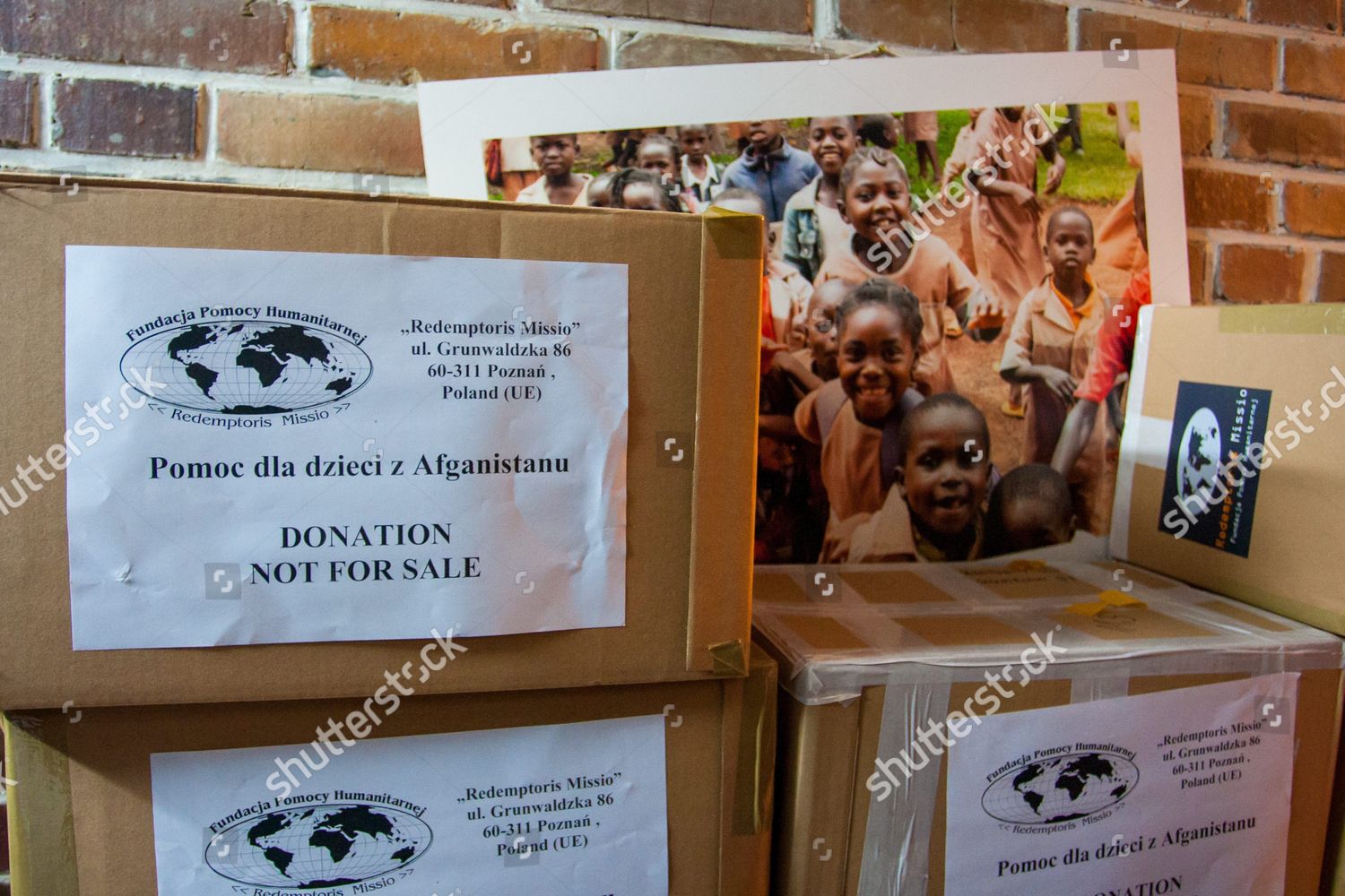 Boxes Humanitarian Aid Afghanistan Organized By Editorial Stock Photo ...