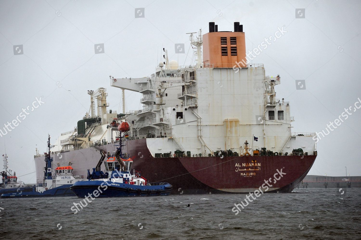 Gas Tanker Vessel Al Nuaman Qatari Editorial Stock Photo - Stock Image ...