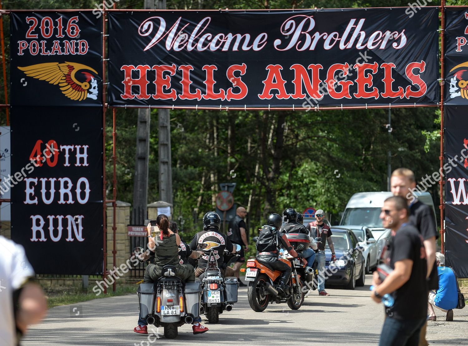 Members Hells Angels Motocycle Club Chapters Editorial Stock Photo ...