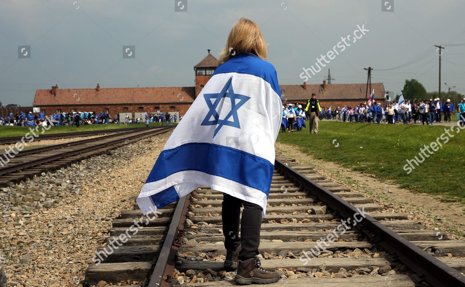 Participants Draped Israeli National Flag Walks Editorial Stock Photo ...