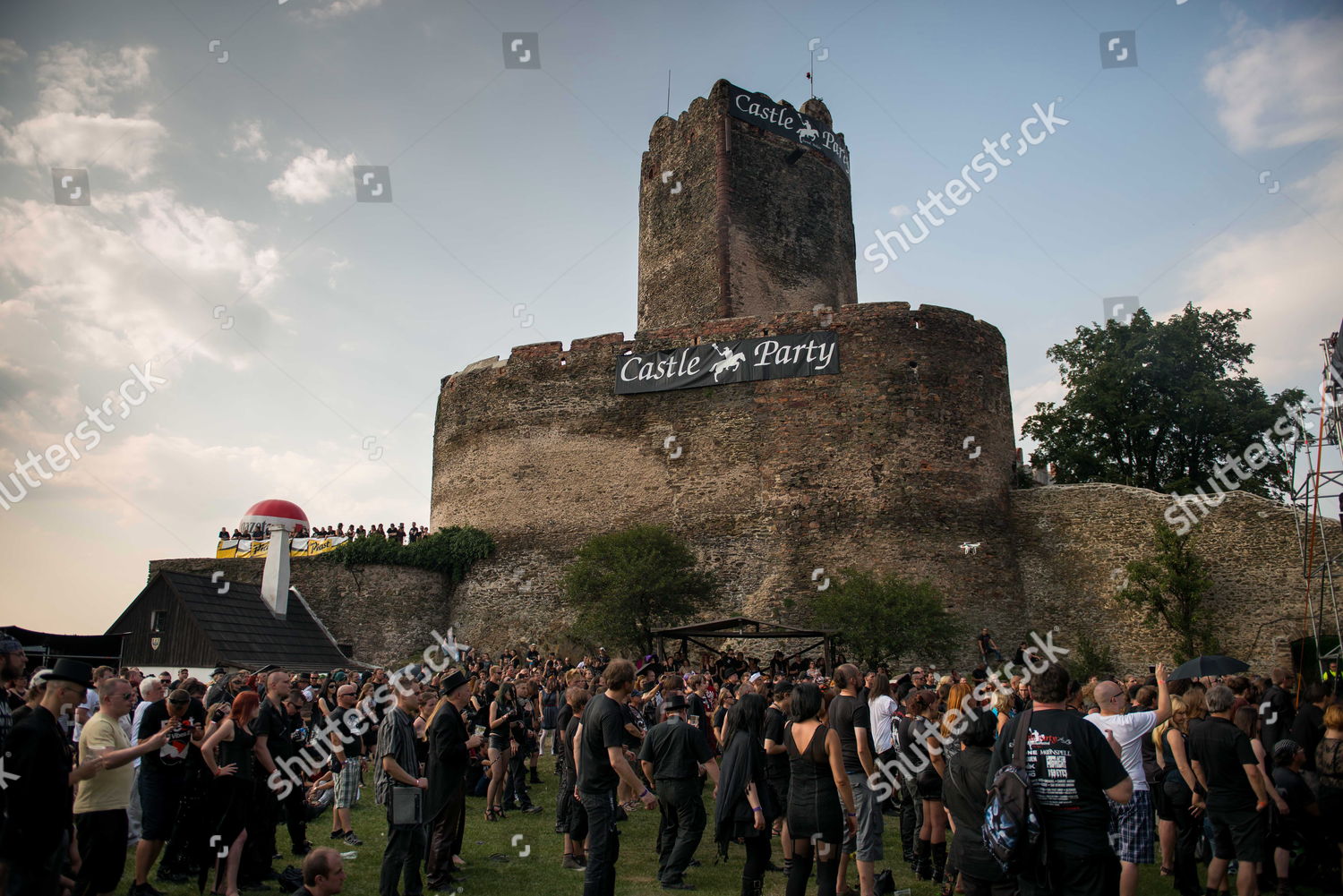 Participants Castle Party Festival Gather Castle Editorial Stock Photo ...