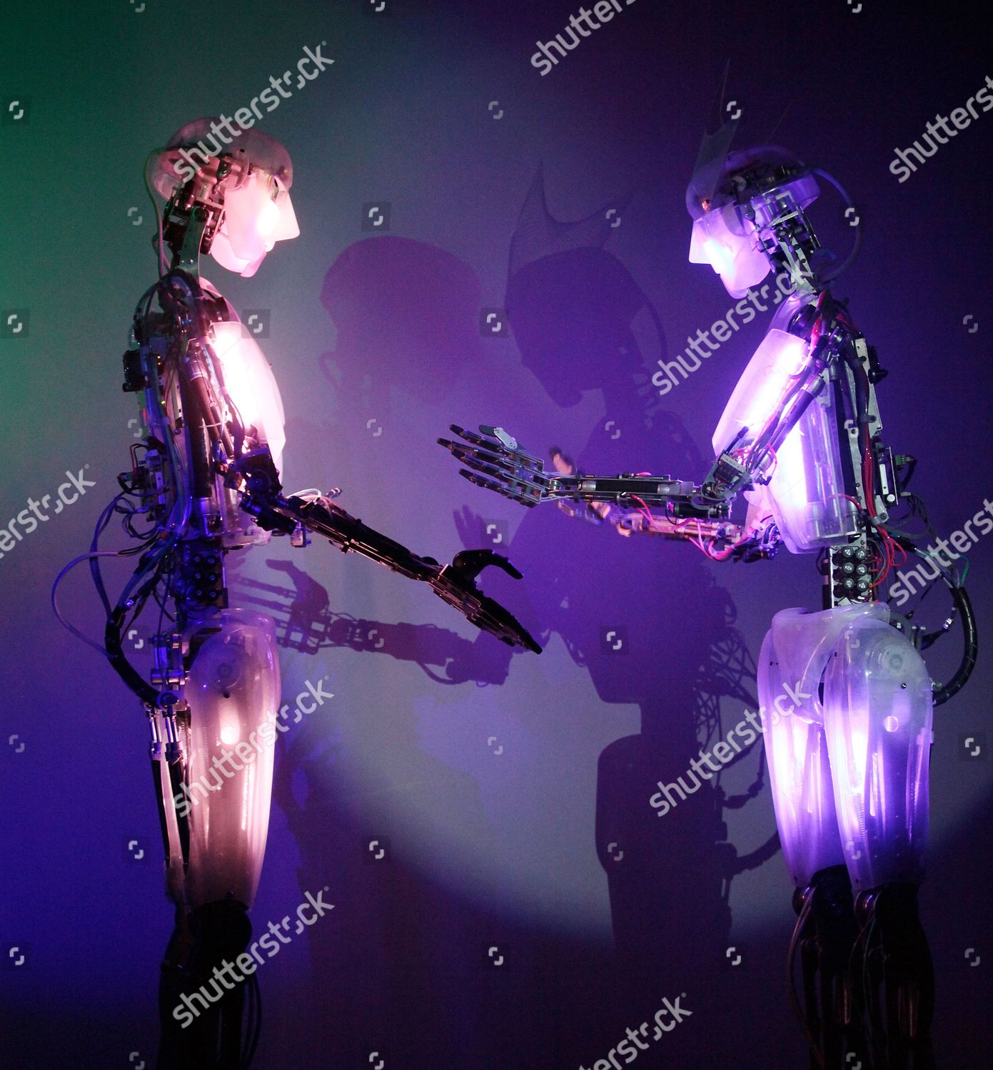 Robots Seen During Theatrical Performance Kopernik Editorial Stock ...