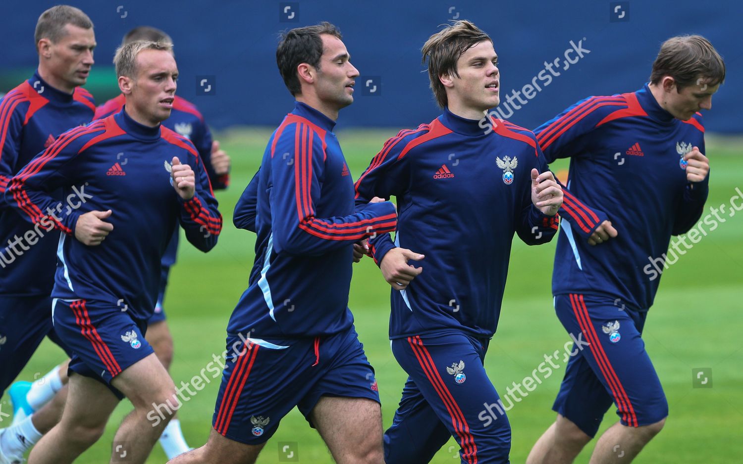Russian National Soccer Team Players Warm Editorial Stock Photo - Stock ...