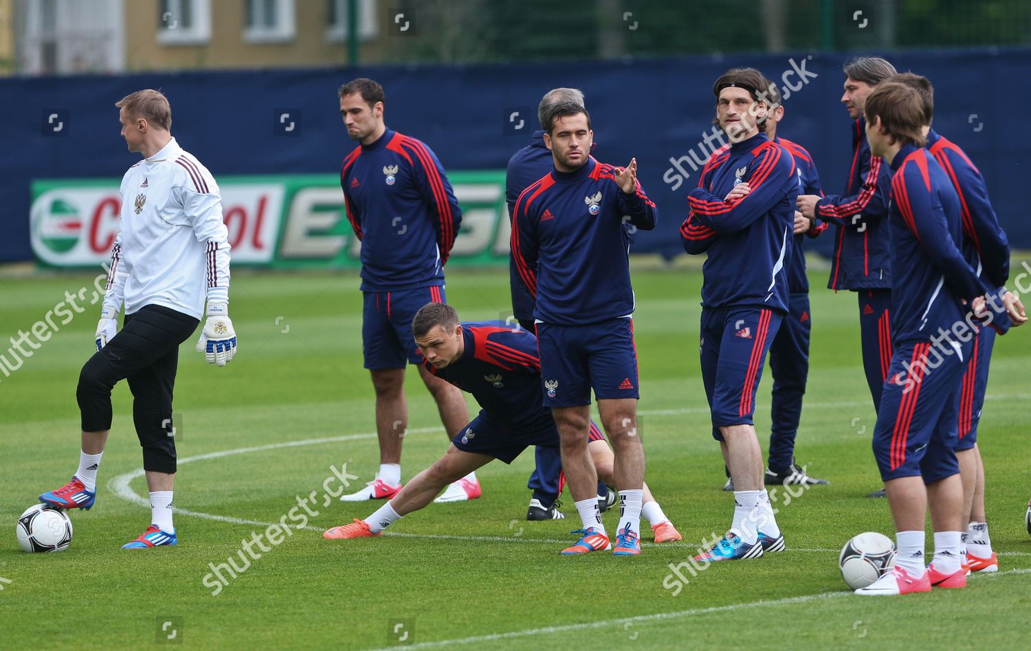 Russian National Soccer Team Players During Editorial Stock Photo ...