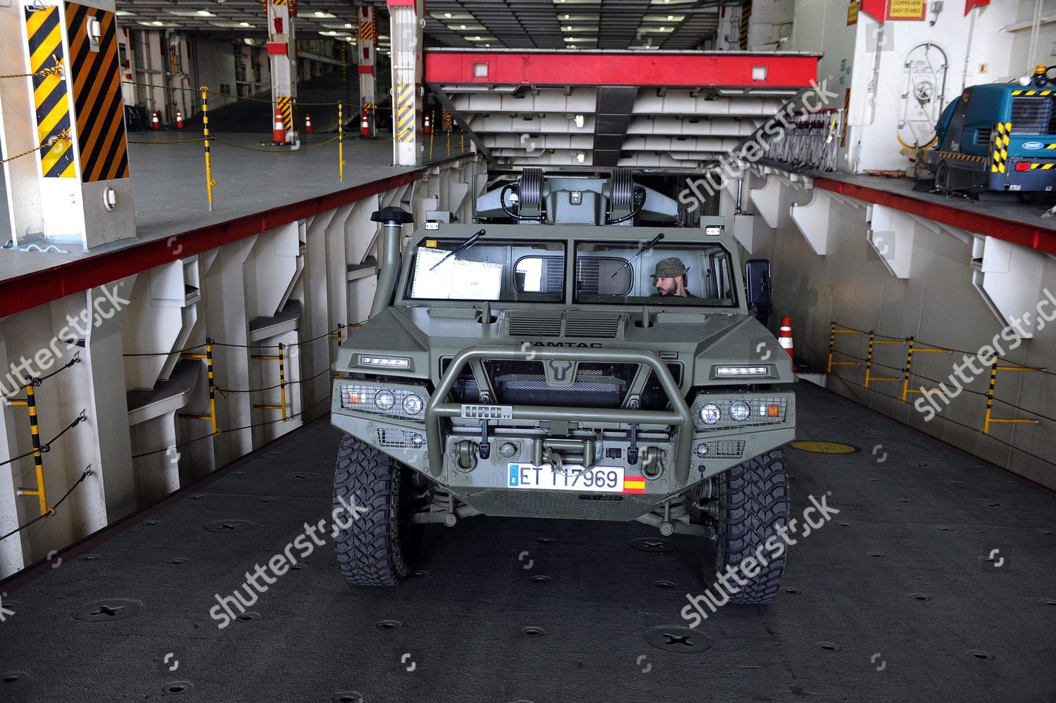 Spanish Military Vehicles During Unloading Port Editorial Stock Photo ...