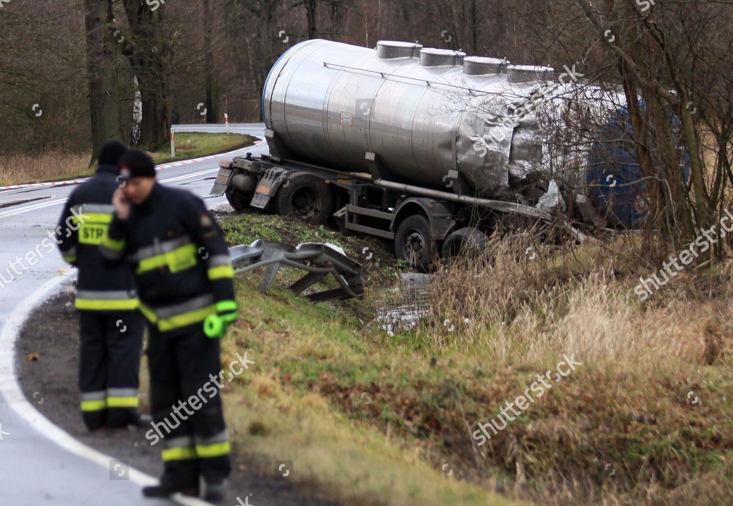 View Fatal Accident Scene On National Editorial Stock Photo - Stock ...