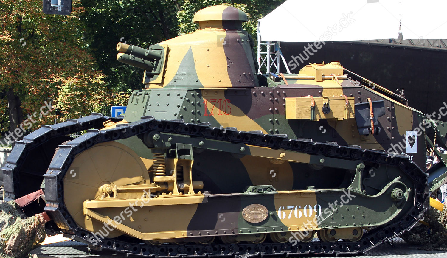 RENOVATED HISTORIC RENAULT FT-17 TANK OLDEST Editorial Stock Photo ...