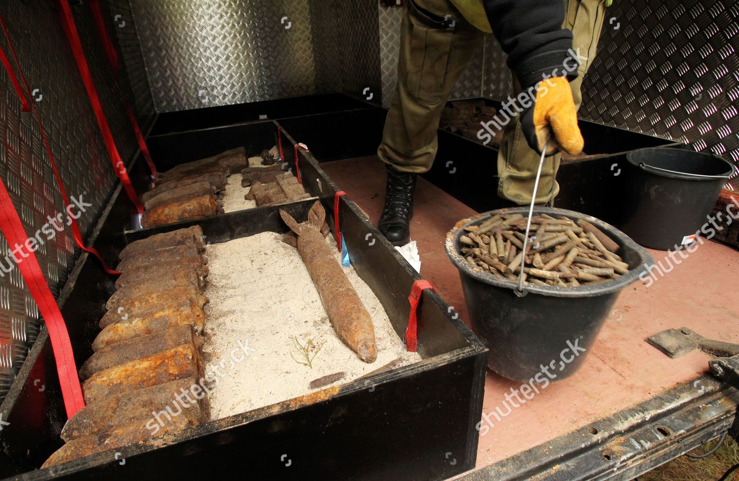 Polish Sapper Loads Discovered Unexploded Bombs Editorial Stock Photo ...