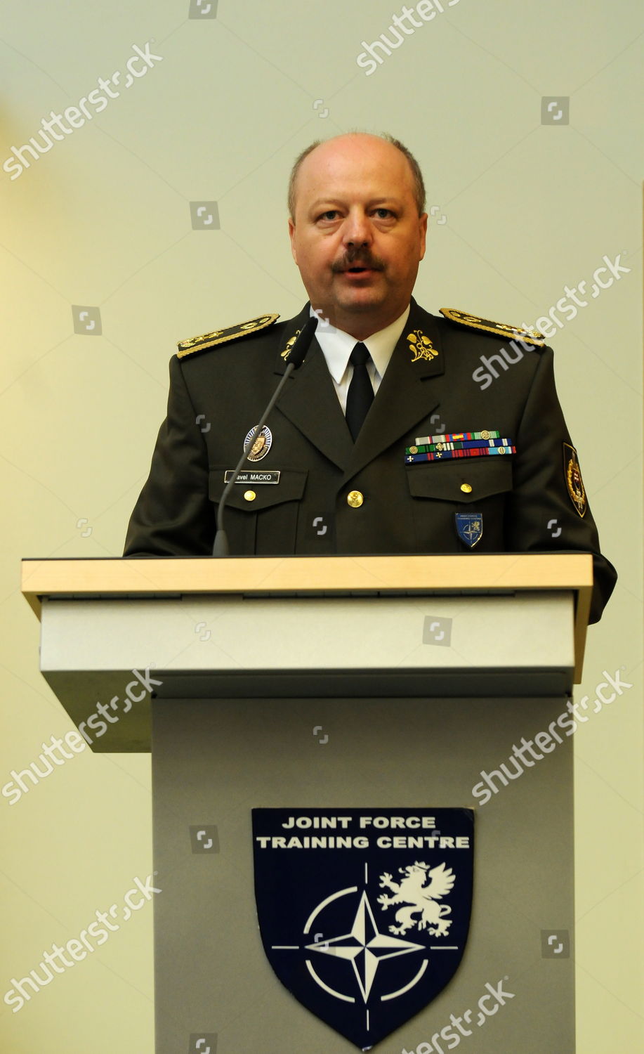 Slovak Major General Pavel Macko Speaks Editorial Stock Photo - Stock ...