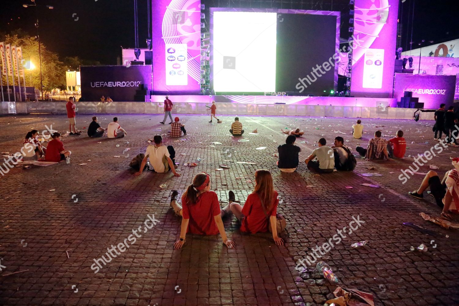 Only Few Fans Left Deserted Fan Editorial Stock Photo - Stock Image ...