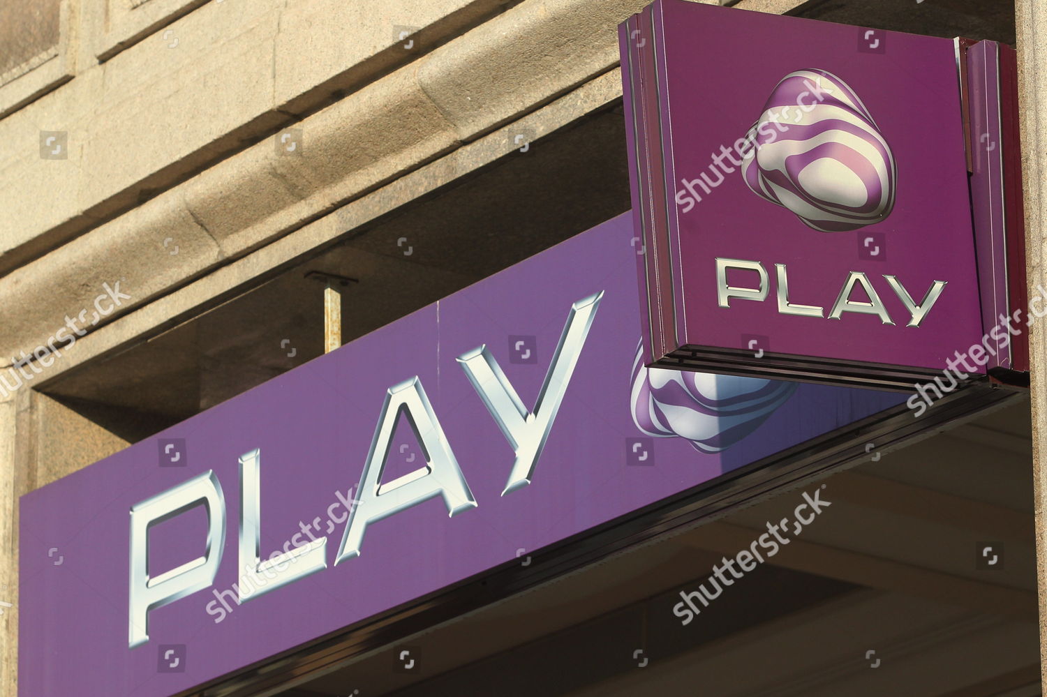 Logo P4 Operator Mobile Network Play Editorial Stock Photo - Stock ...