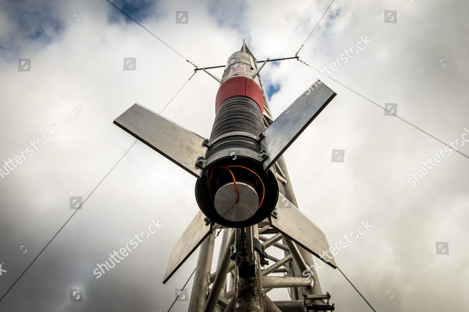 Preparation First Launch Cansat Launcher Target Editorial Stock Photo ...