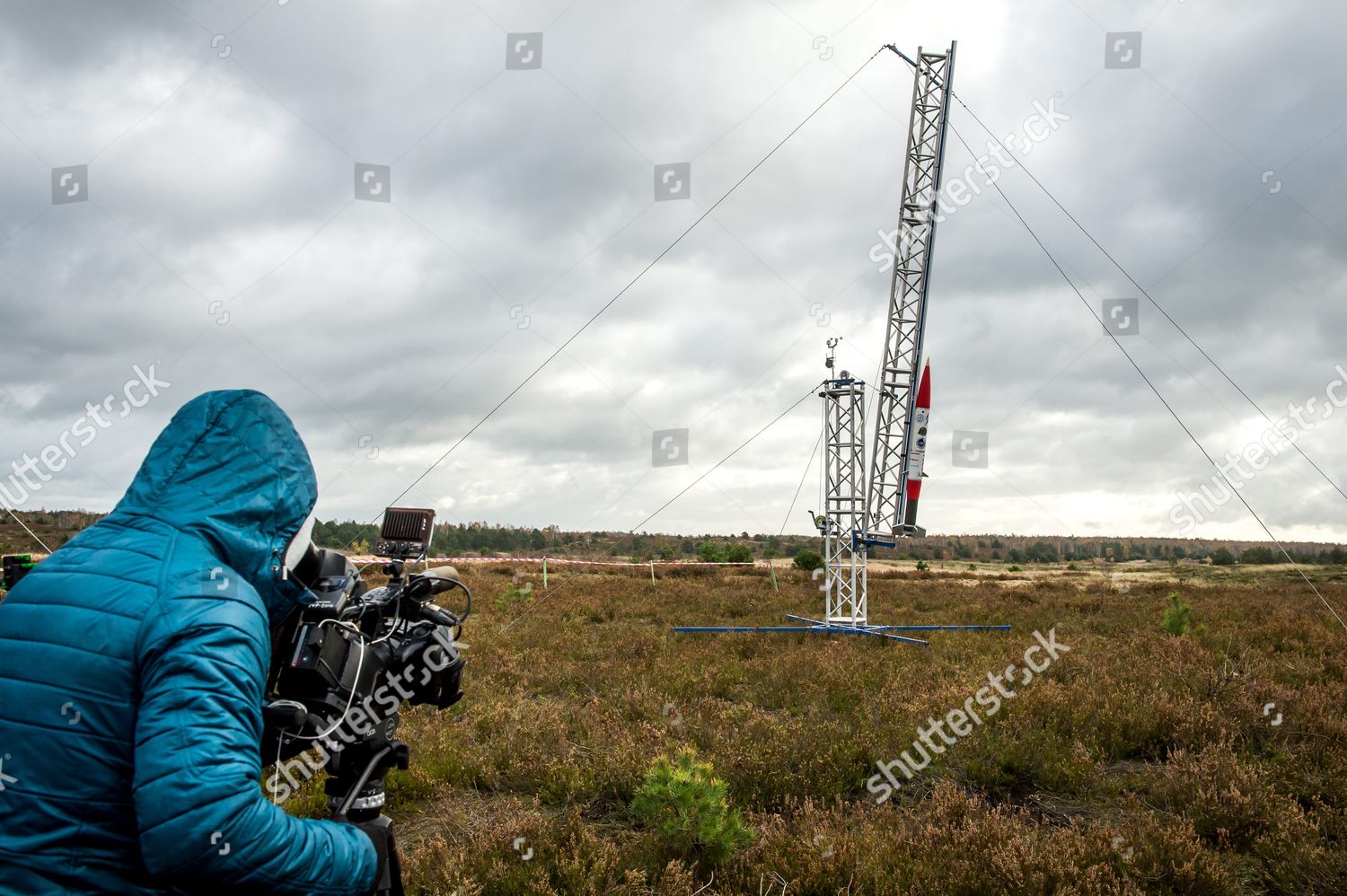 Preparation First Launch Cansat Launcher Target Editorial Stock Photo ...