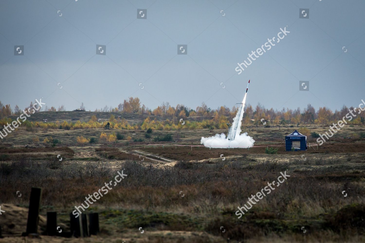 First Launch Cansat Launcher Target Rocket Editorial Stock Photo ...