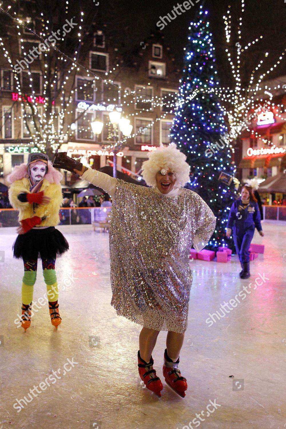 Drag Kings Queens Skate On Ice Editorial Stock Photo - Stock Image ...